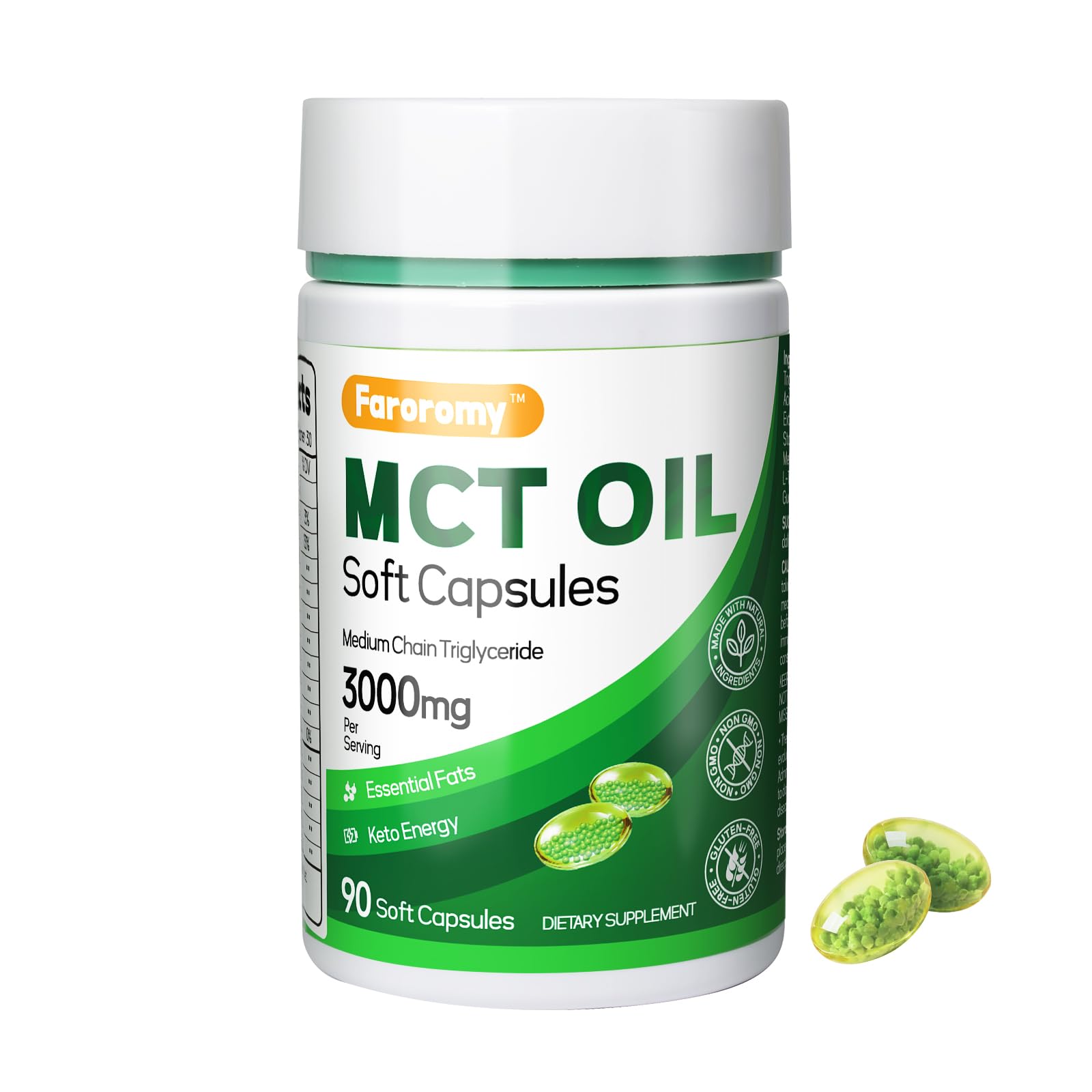 Coconut Source MCT oil capsules