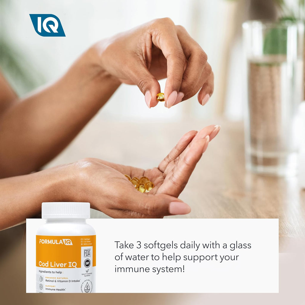 Cod liver oil softgels for daily wellness