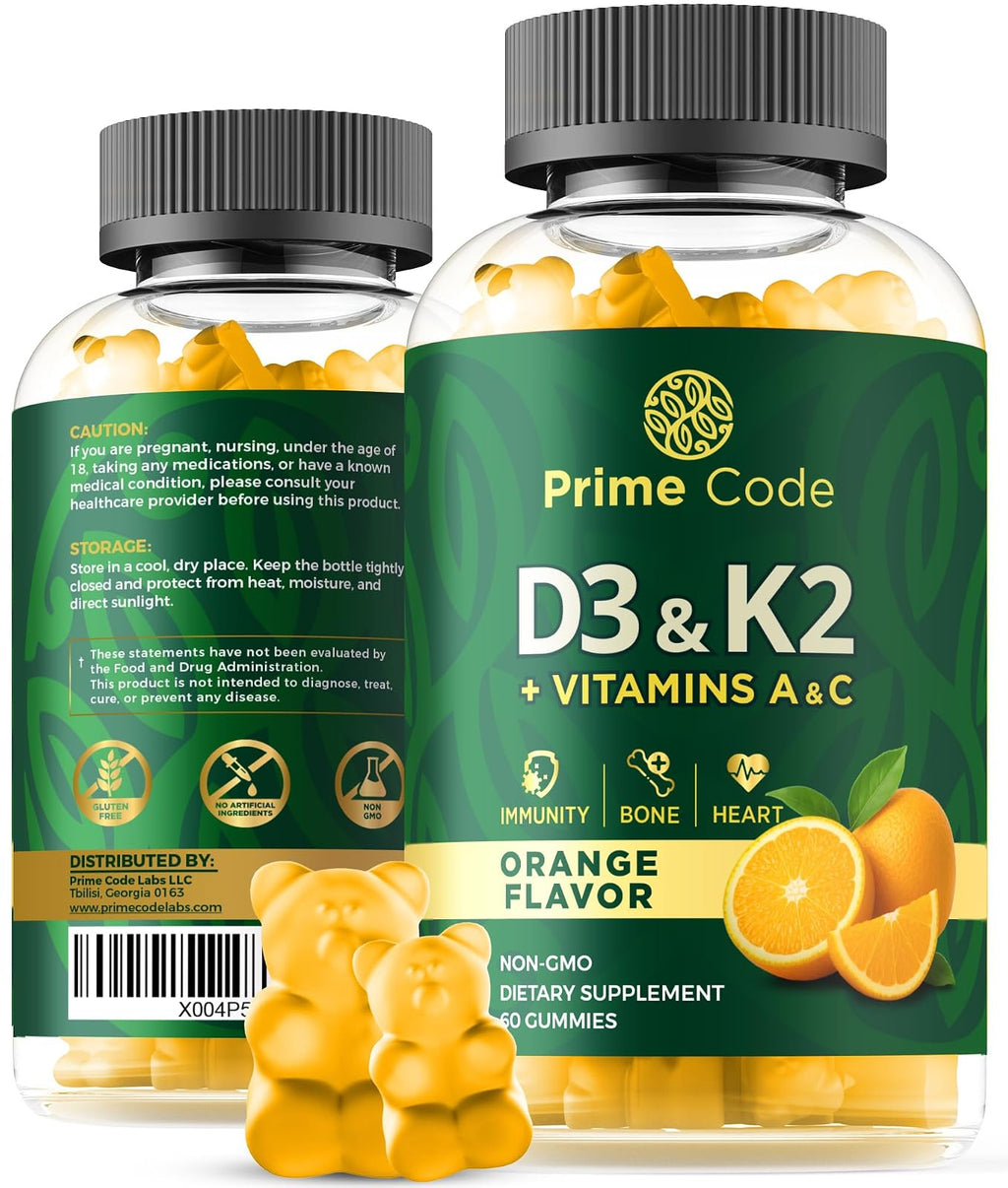 Code Vitamin D3 K2 gummies for immunity
