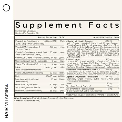 Codeage biotin capsules for shine