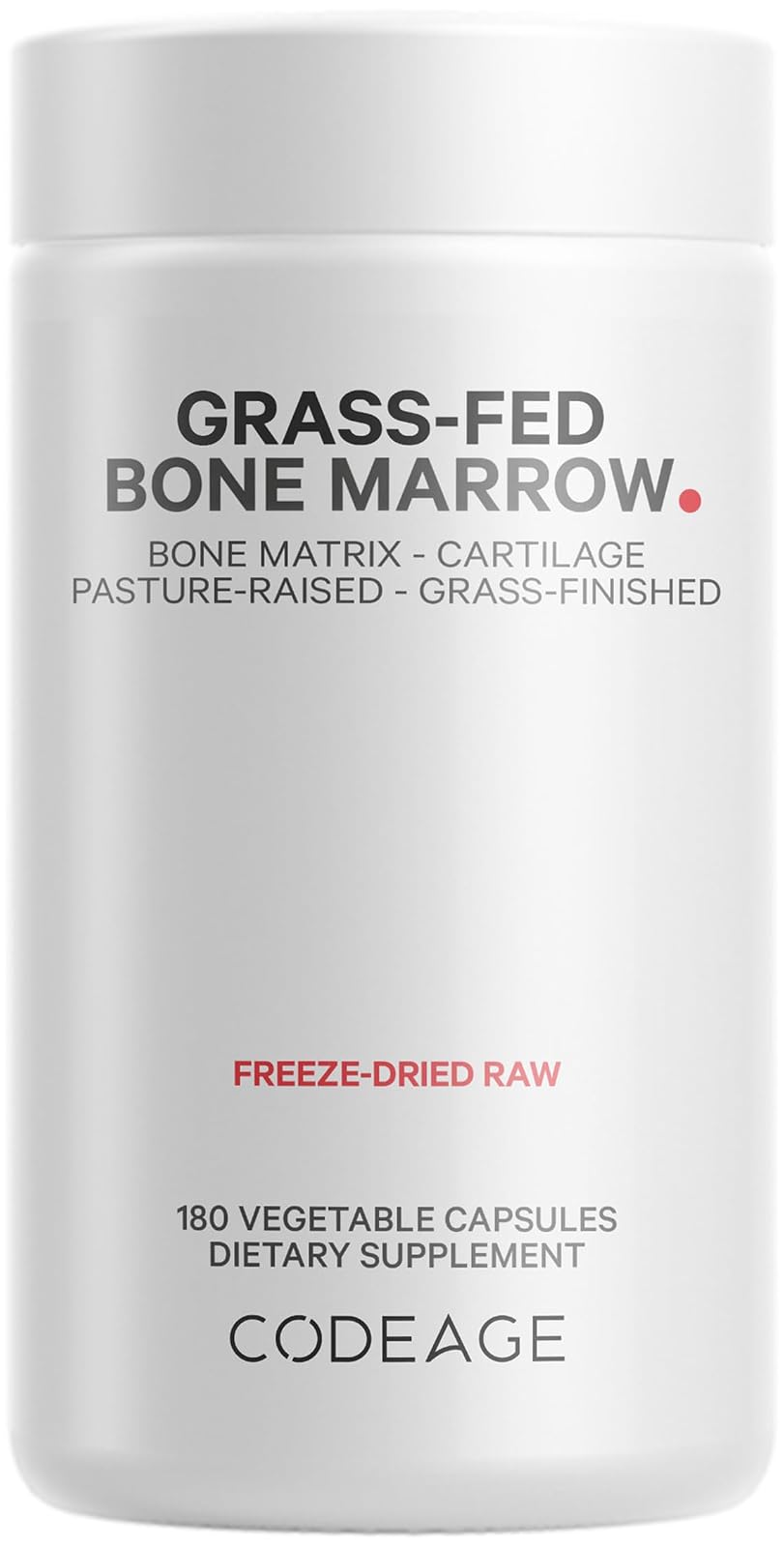 Codeage bone marrow capsules for collagen