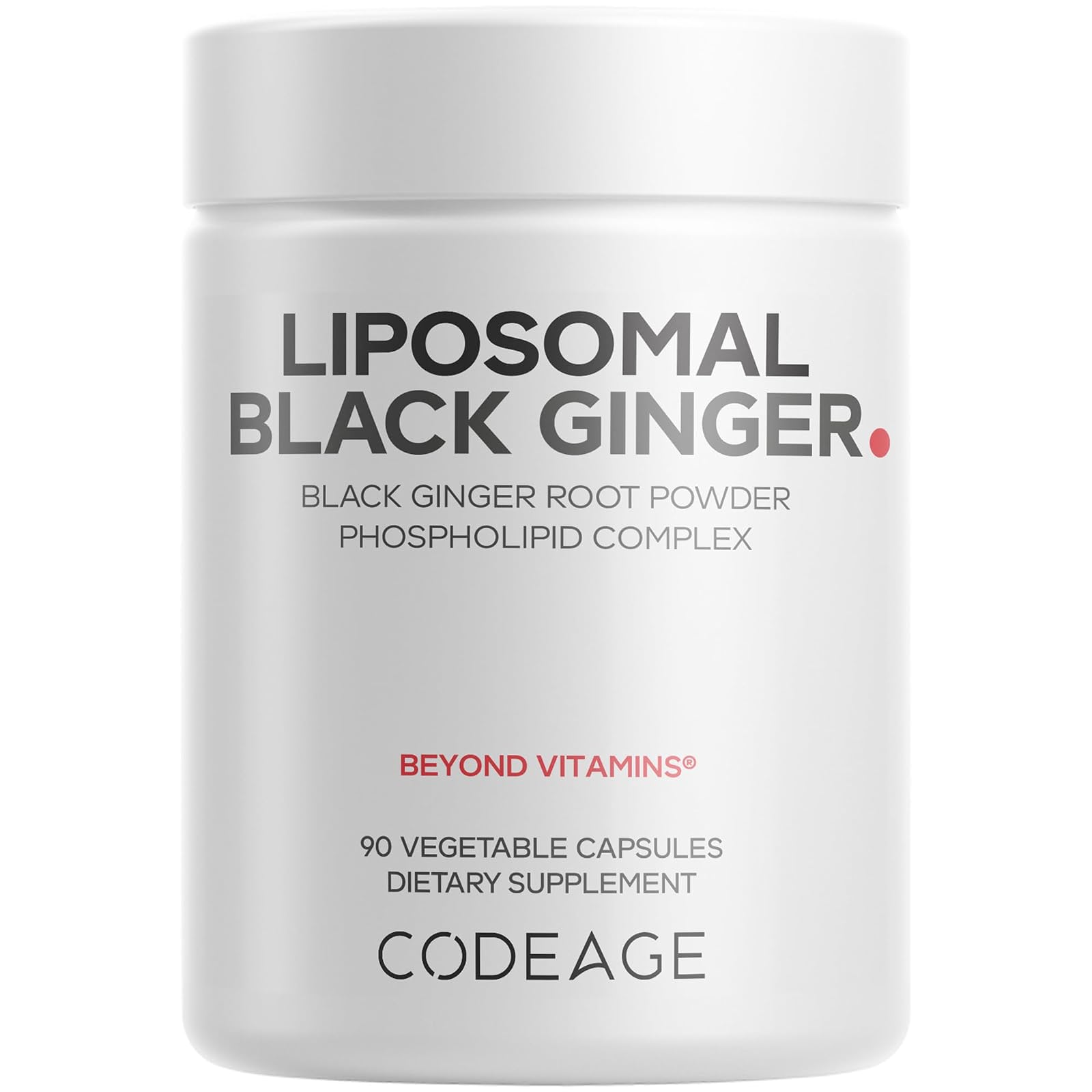 Codeage ginger tea capsules for wellness