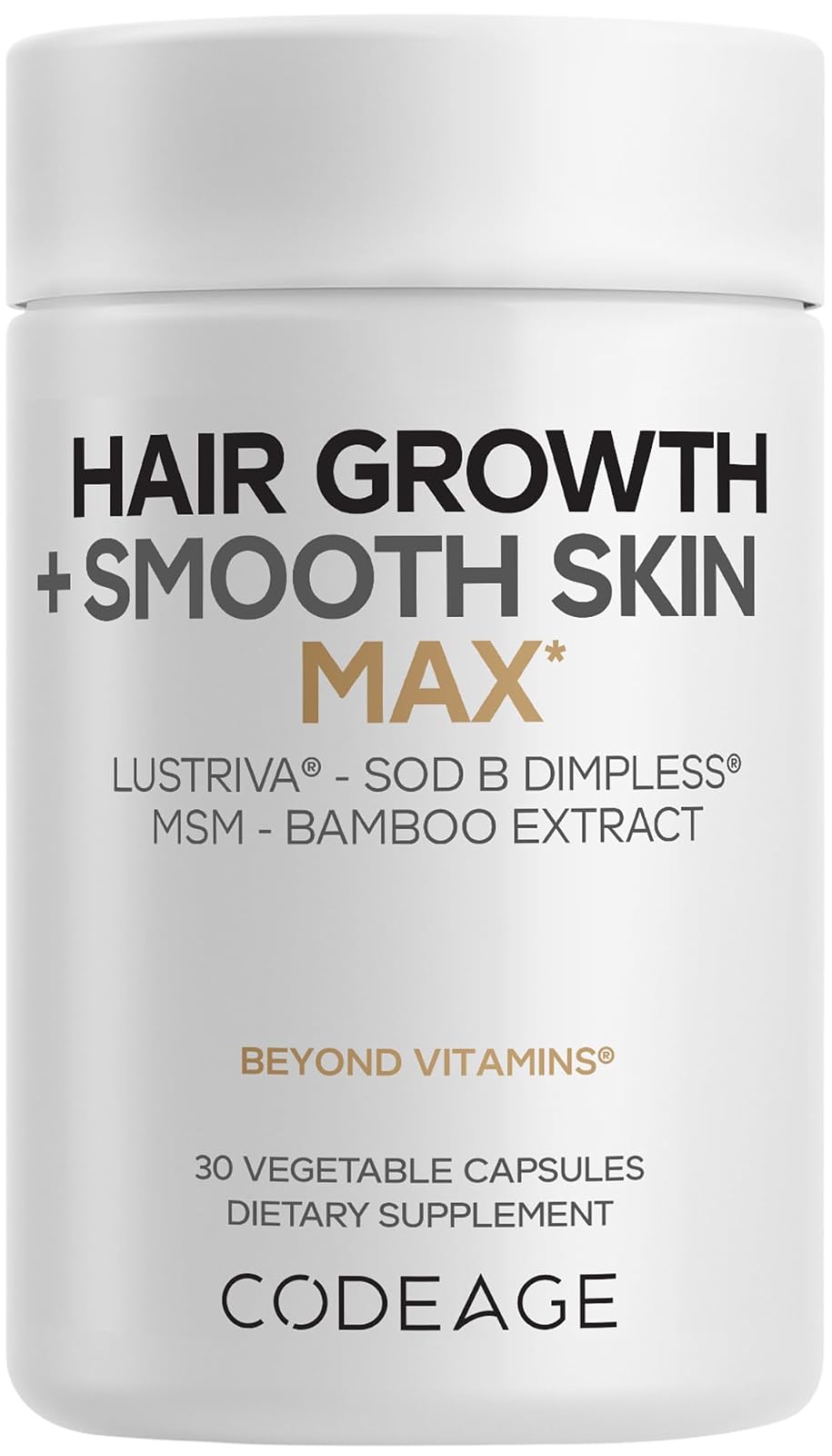 Codeage hair growth vitamins capsules