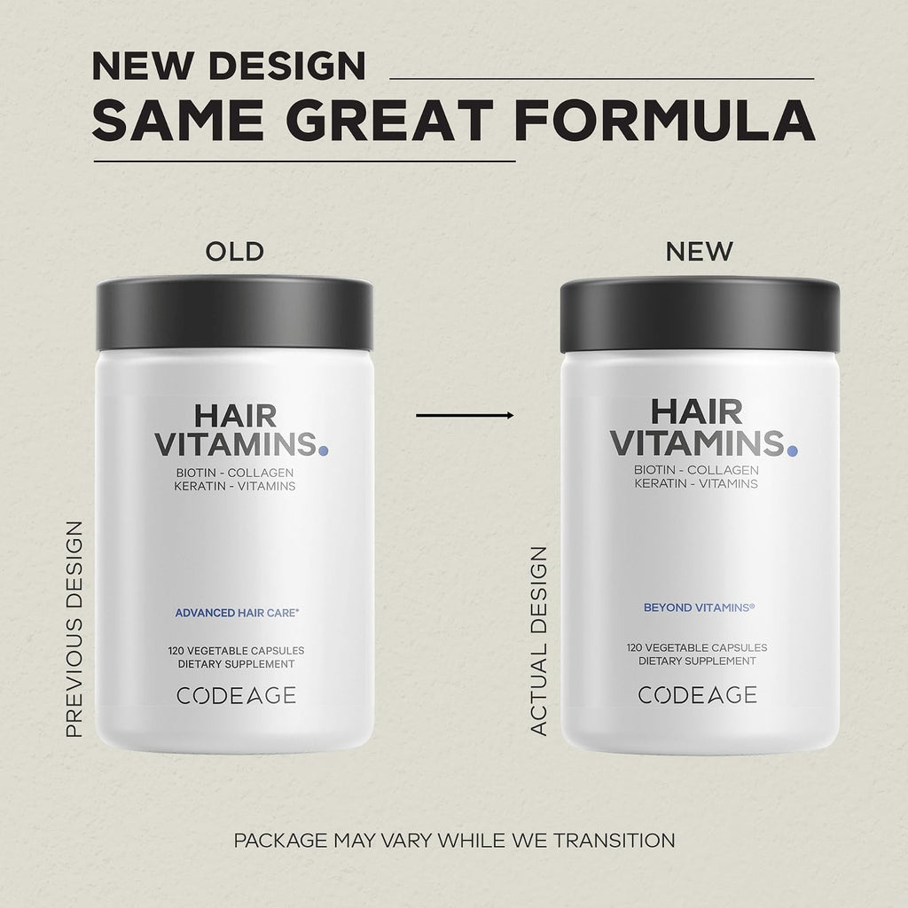 Codeage hair vitamins 10,000 mcg