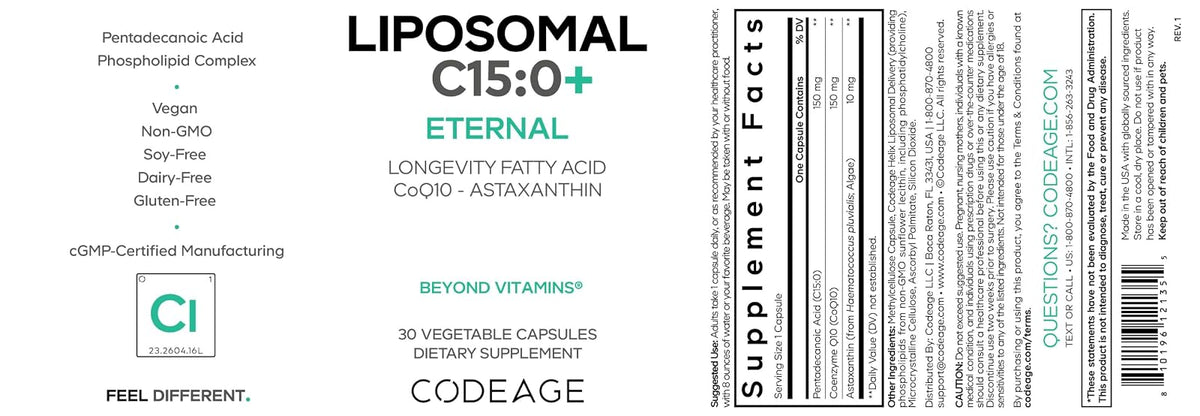 Codeage Liposomal C15 for immune support