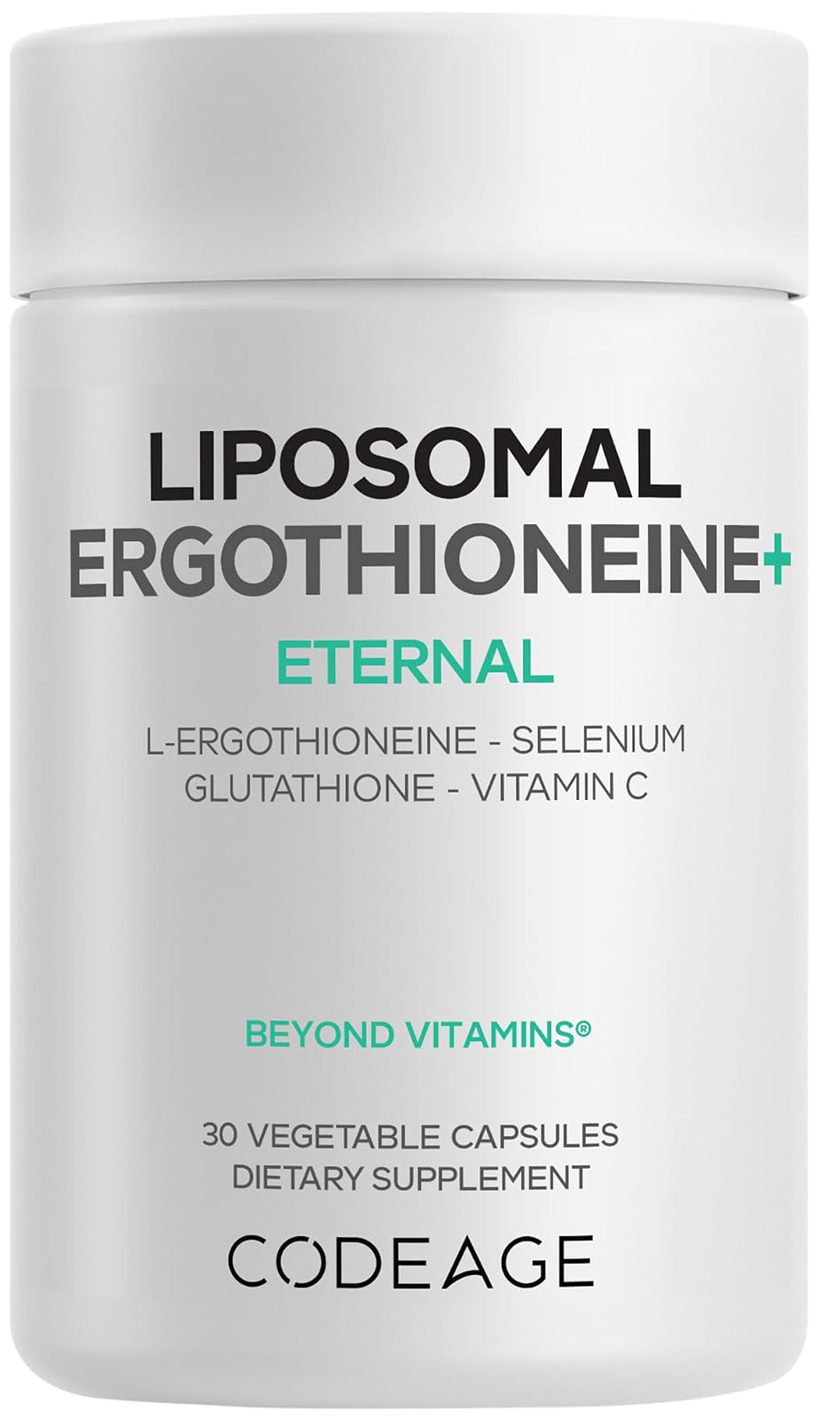 Codeage liposomal ergothioneine capsules