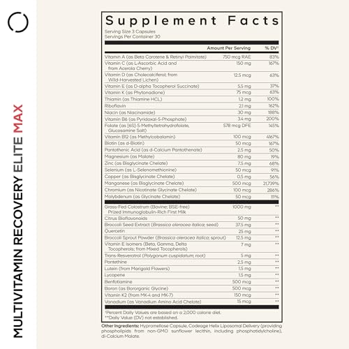Codeage multivitamin capsules for immune support