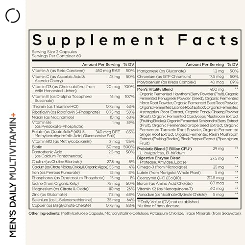 Codeage multivitamins for daily health