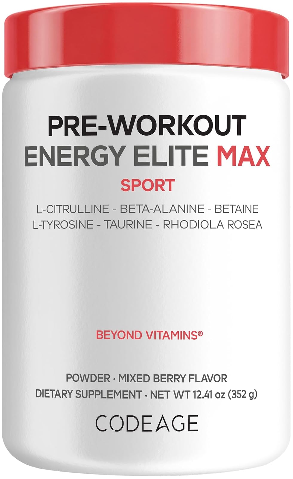 Codeage pre-workout energy boost