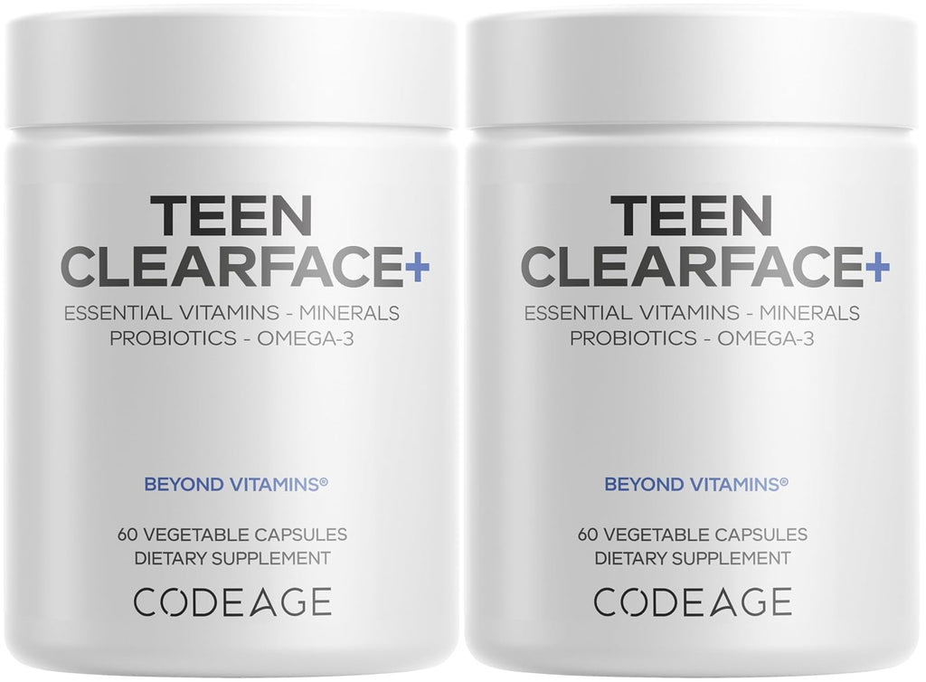 Codeage Teen Clearface multivitamins for clear skin