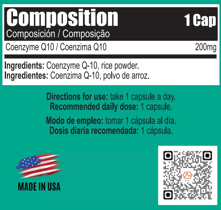 Coenzyme CoQ10 capsules for energy