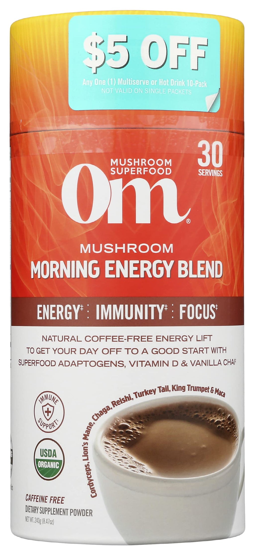 coffee-free mushroom energy blend