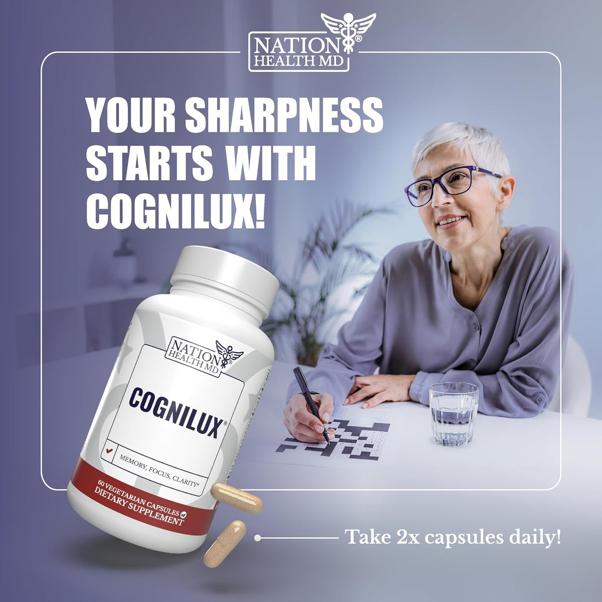 Cognilux daily multivitamins for overall wellness