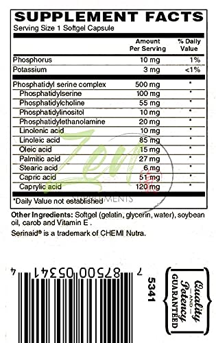 Cognitive enhancement softgels for focus