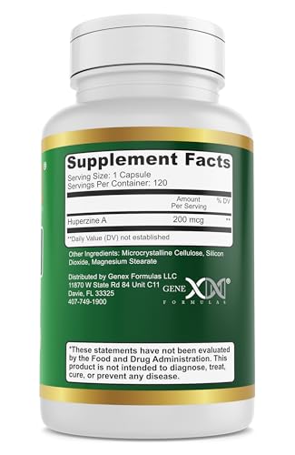 Cognitive enhancement with Huperzine