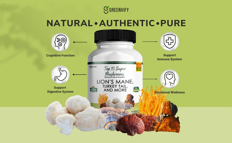 cognitive enhancement with mushroom capsules