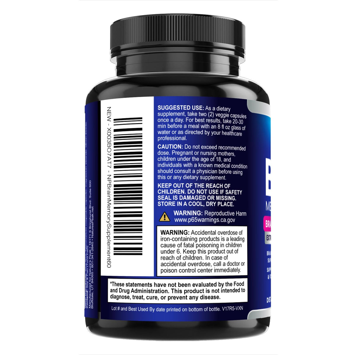 Cognitive function support vitamins
