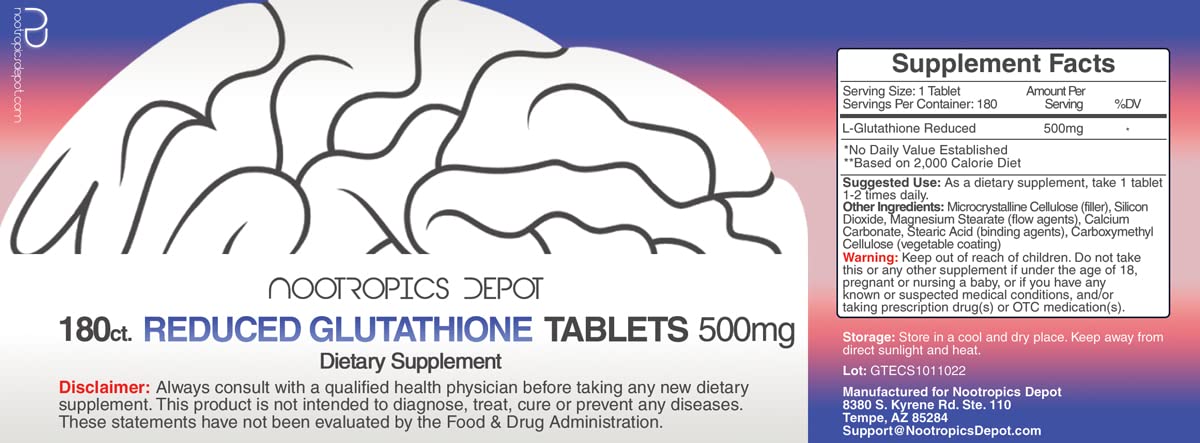 Cognitive function support with glutathione