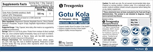 Cognitive function support with GOTU KOLA