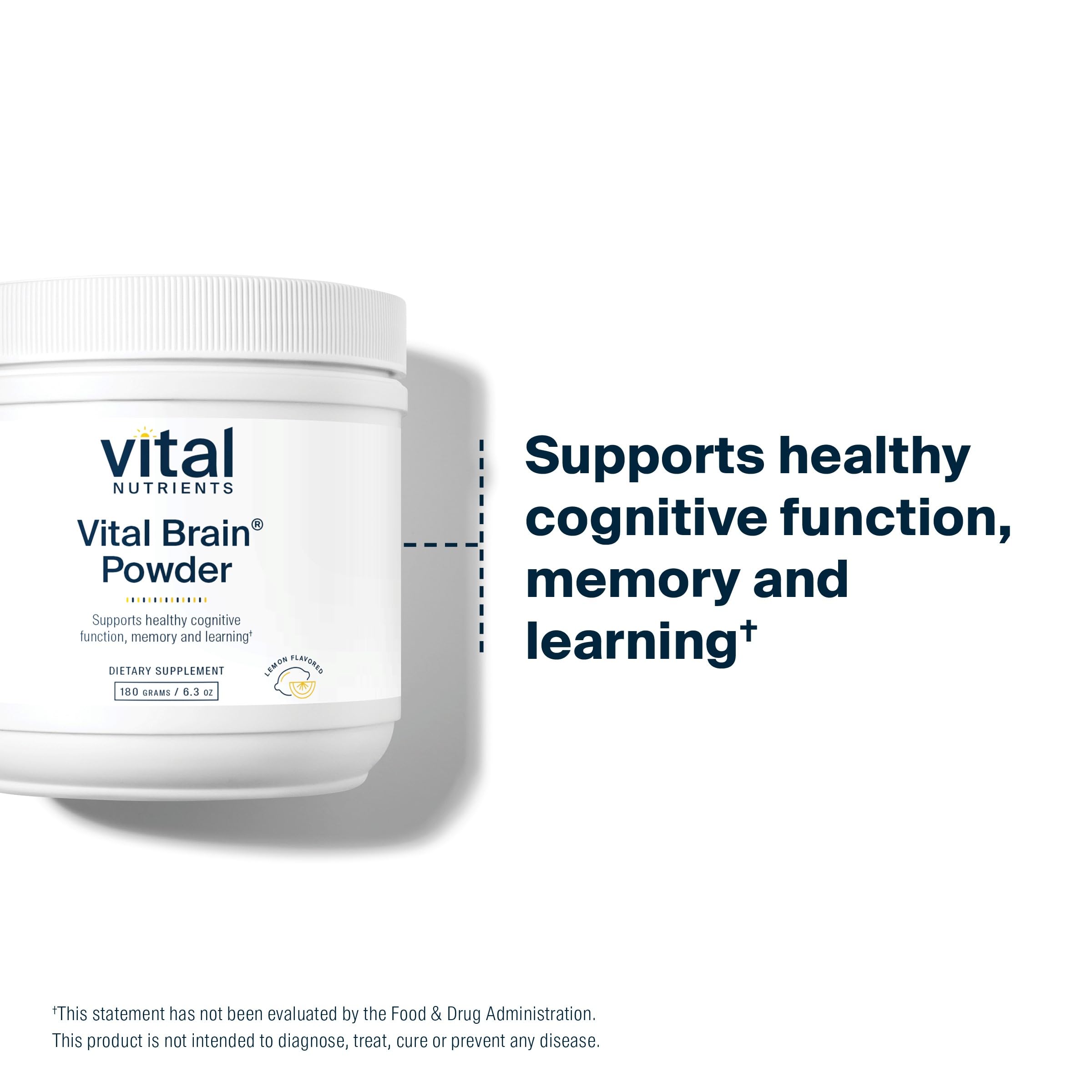 Cognitive function support with lemon flavour