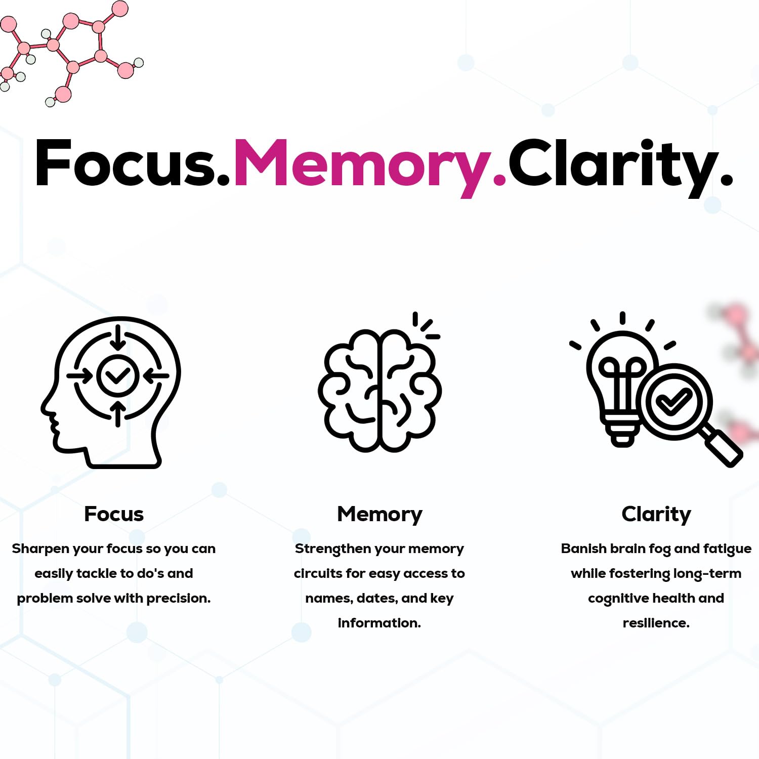Cognitive health gummies for better focus