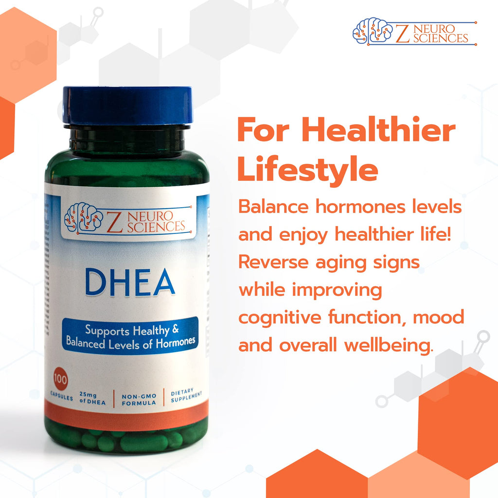 Cognitive health support with DHEA capsules