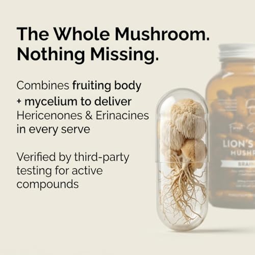 Cognitive health support with mushrooms
