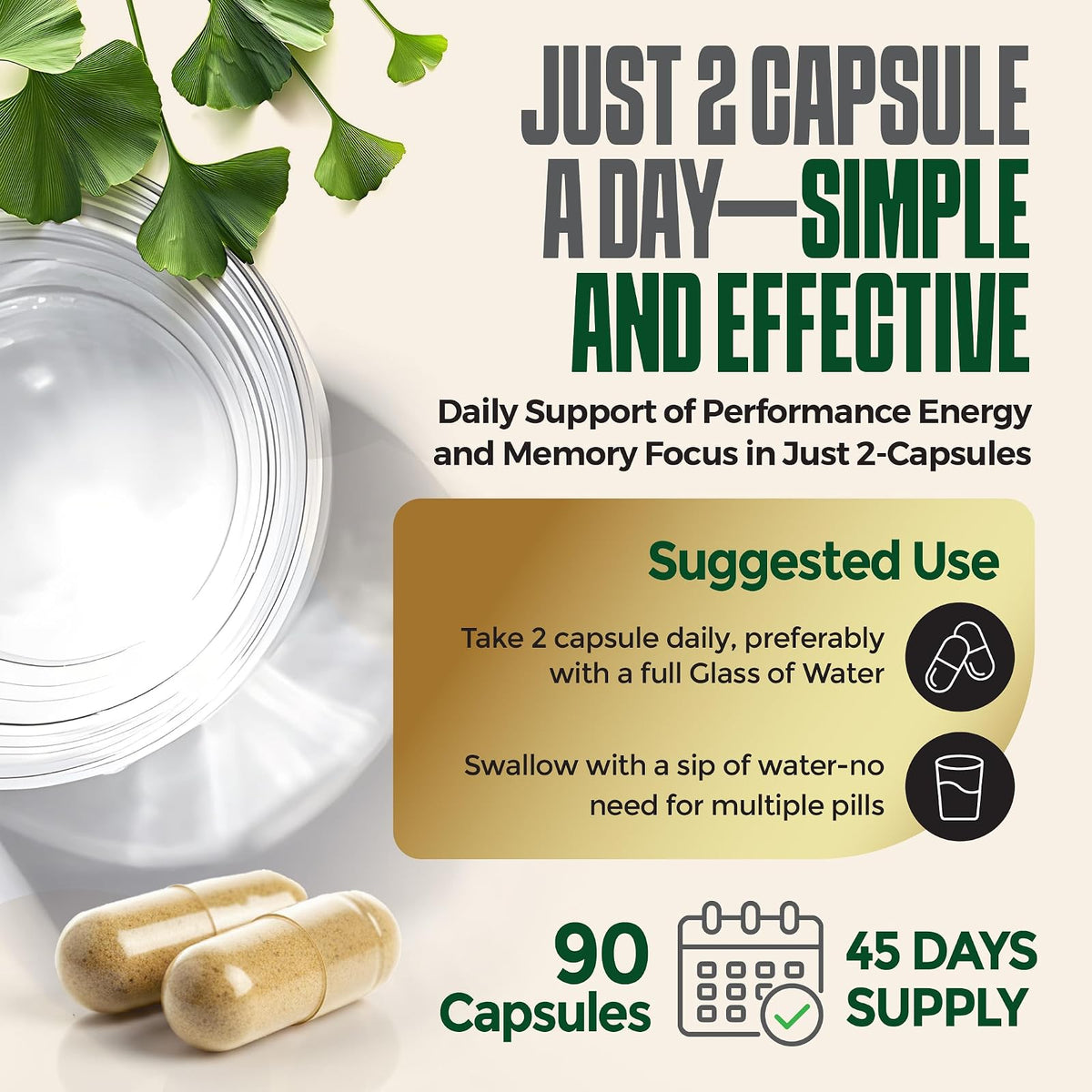 Cognitive health with herbal blend