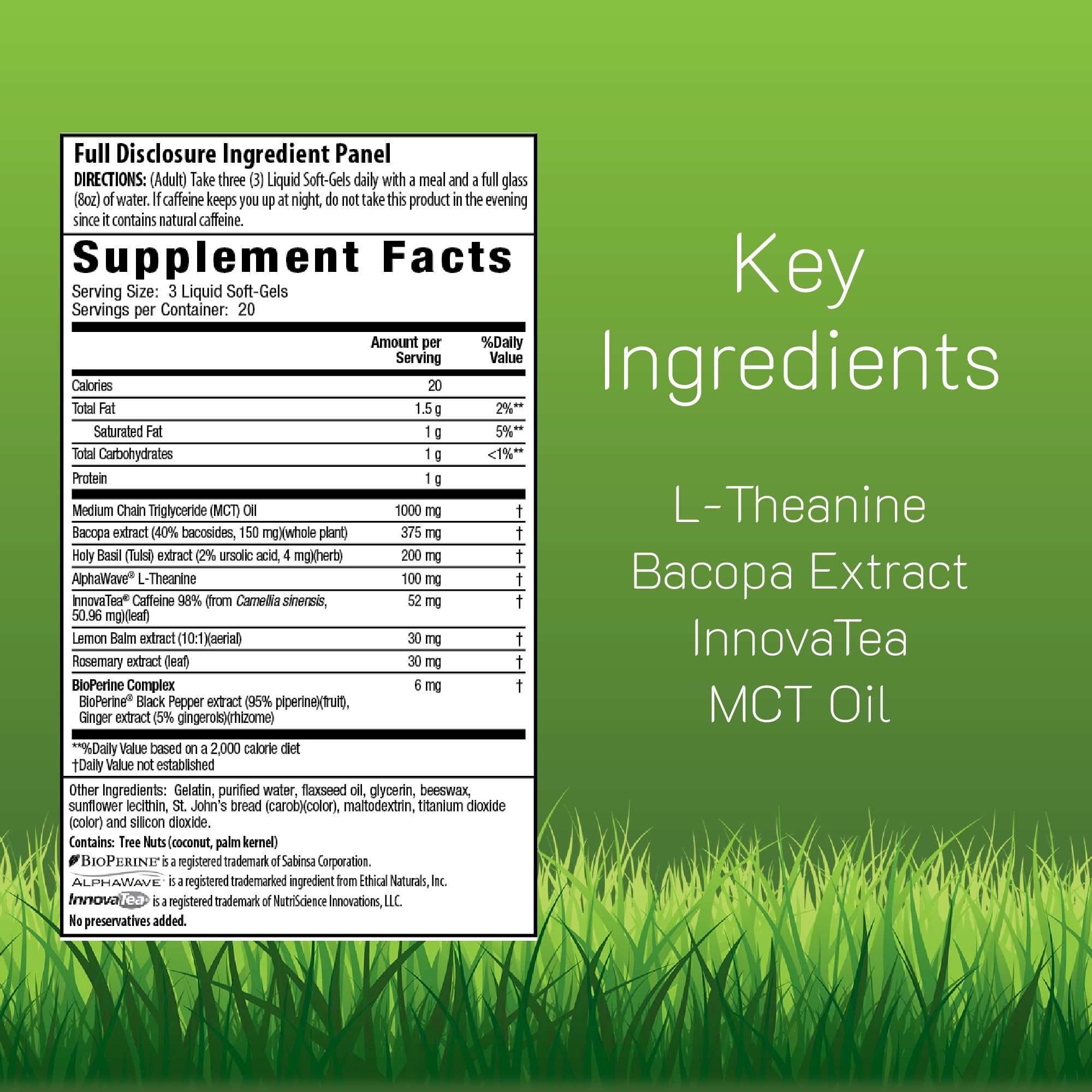 cognitive performance support capsules