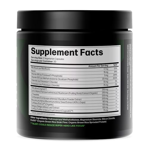 cognitive support blended vitamin & mineral supplements