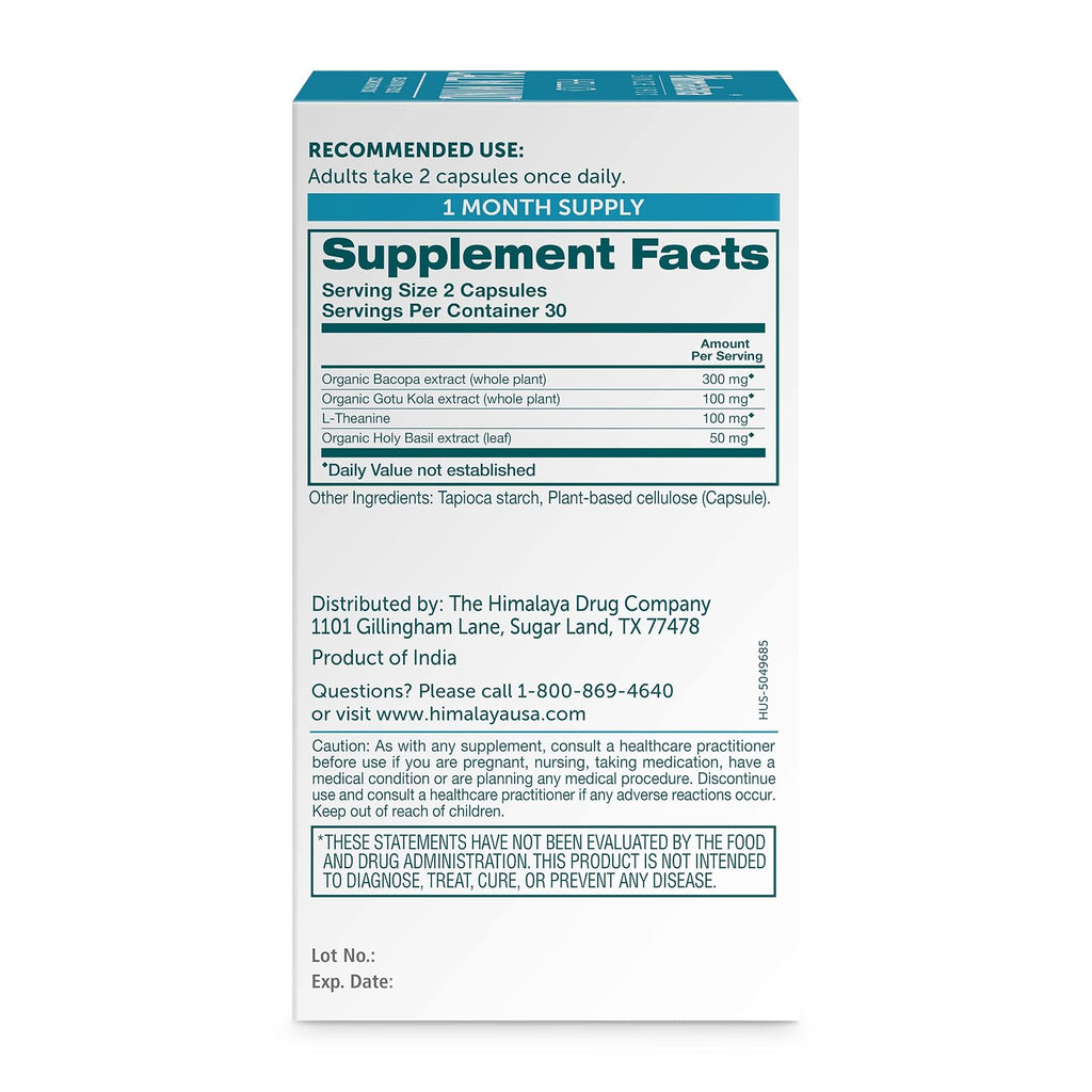 Cognitive support herbal supplement