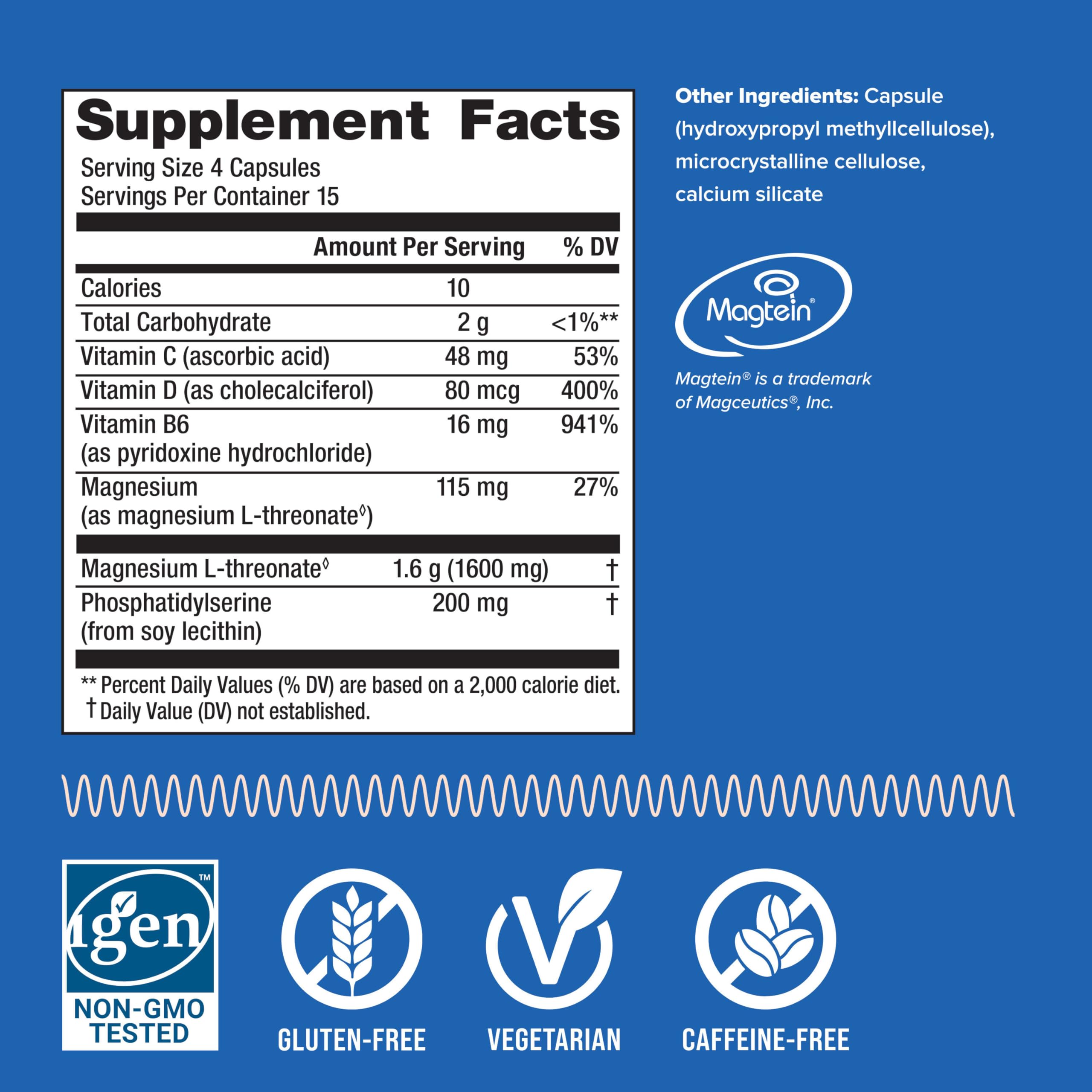 cognitive support magnesium capsules