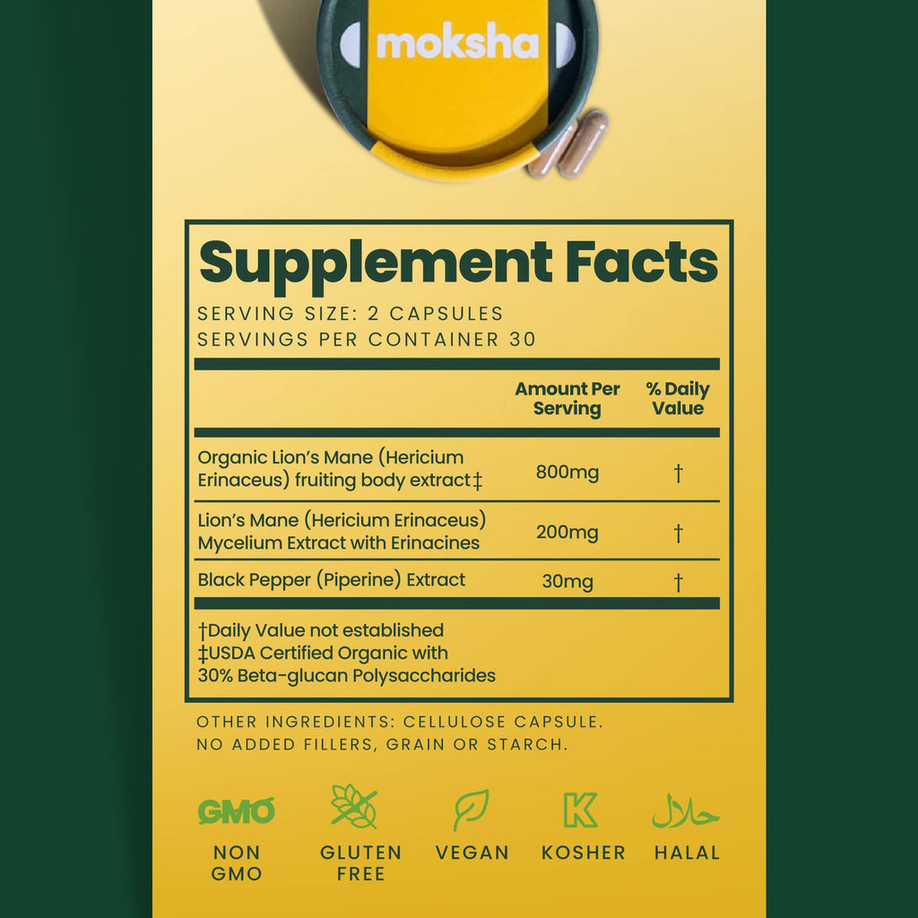 cognitive support mushroom supplement