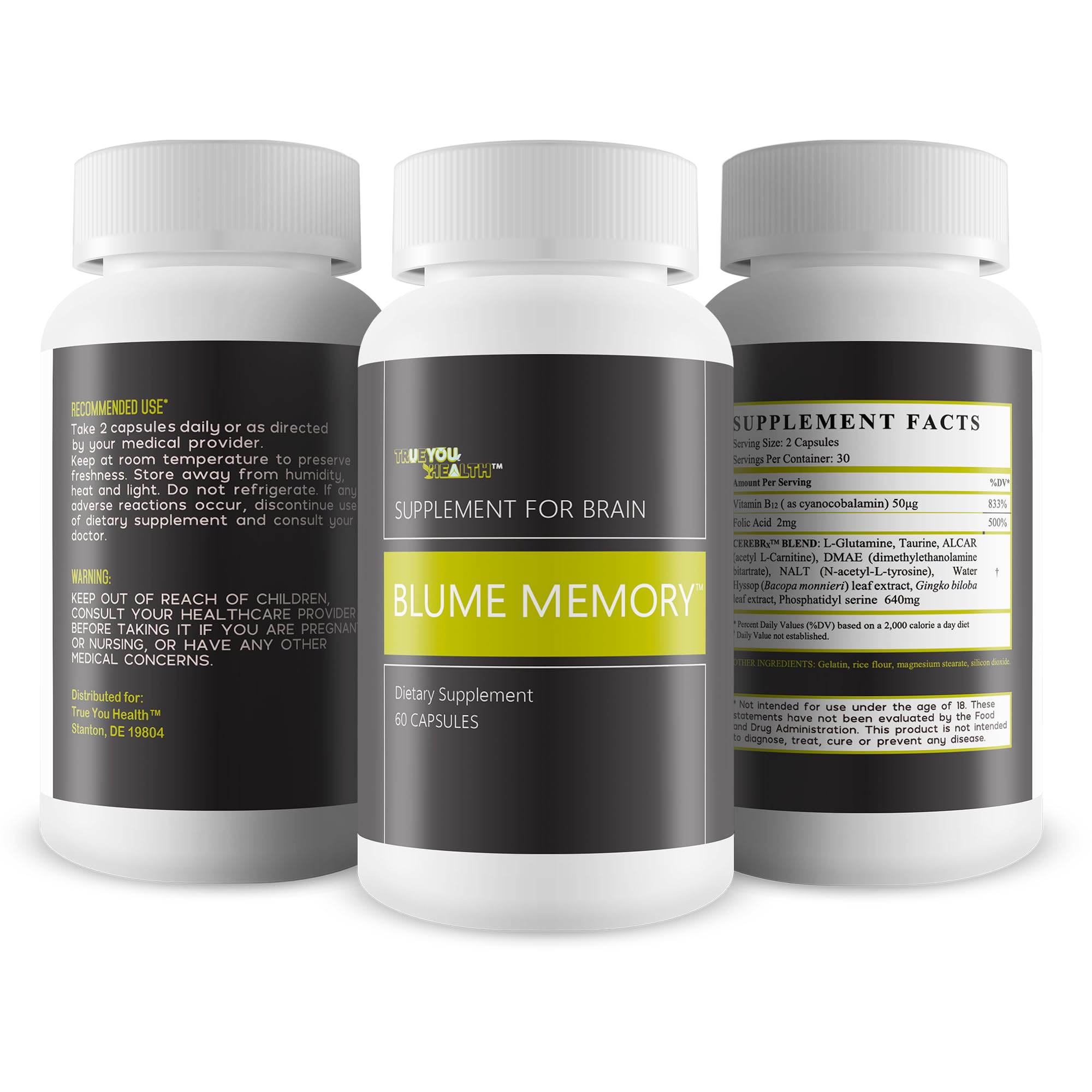 Cognitive support vitamins for everyday use