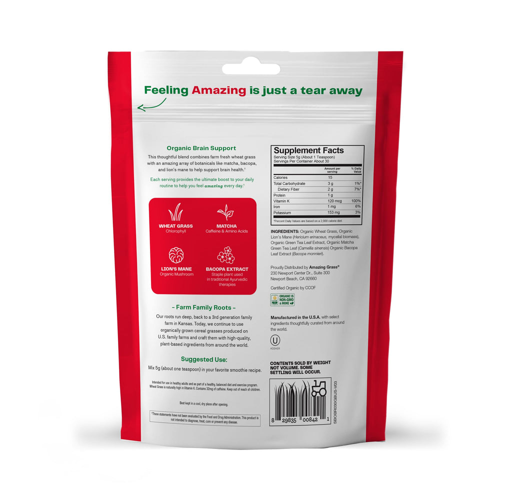 cognitive support with Amazing Grass matcha