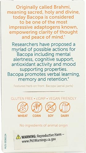 Cognitive support with Bacopa