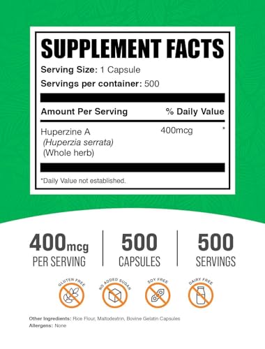 Cognitive support with Huperzine A