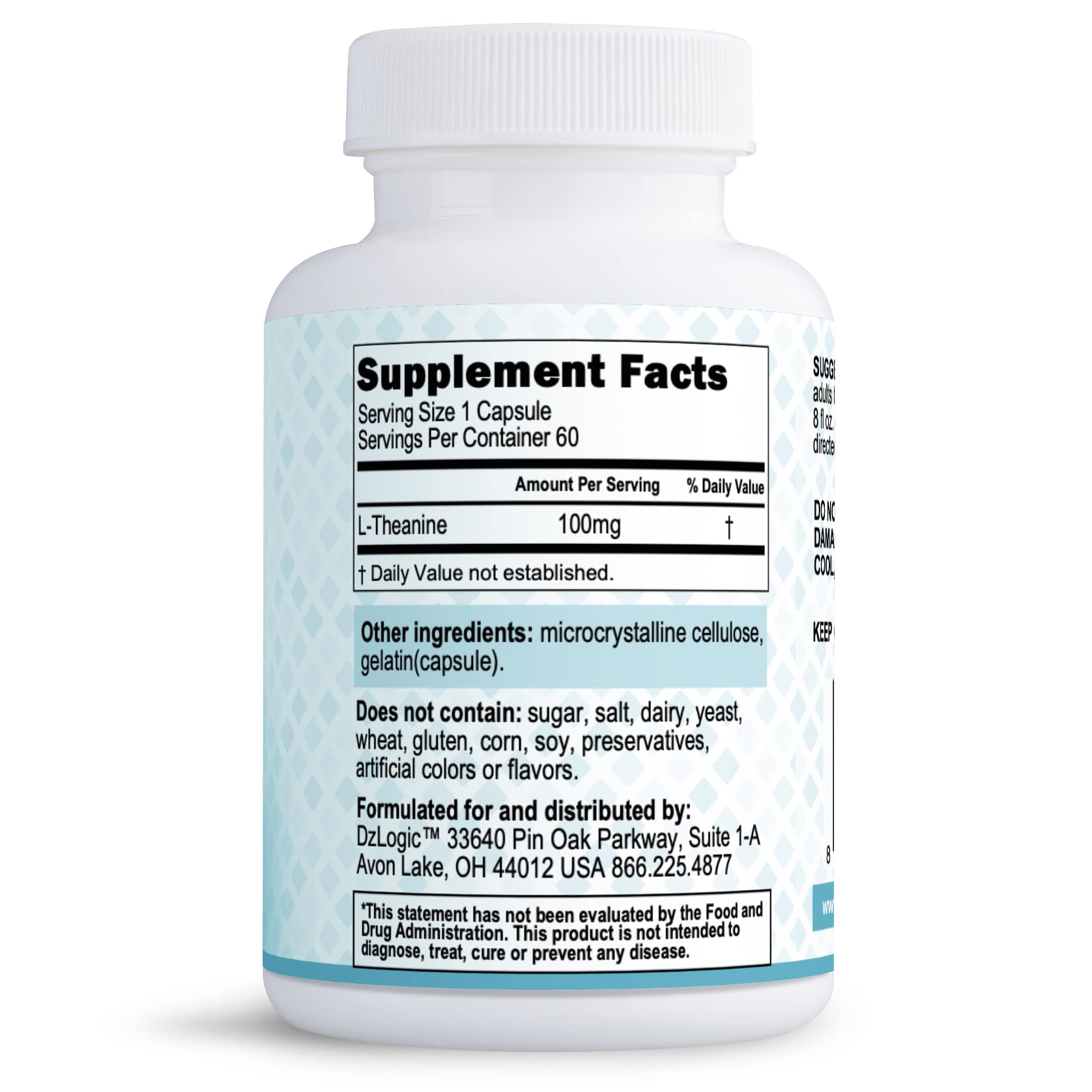 cognitive support with L-Theanine formula