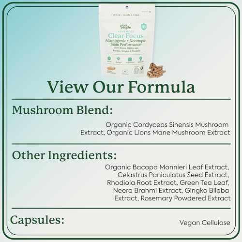 cognitive support with Plant People mushrooms
