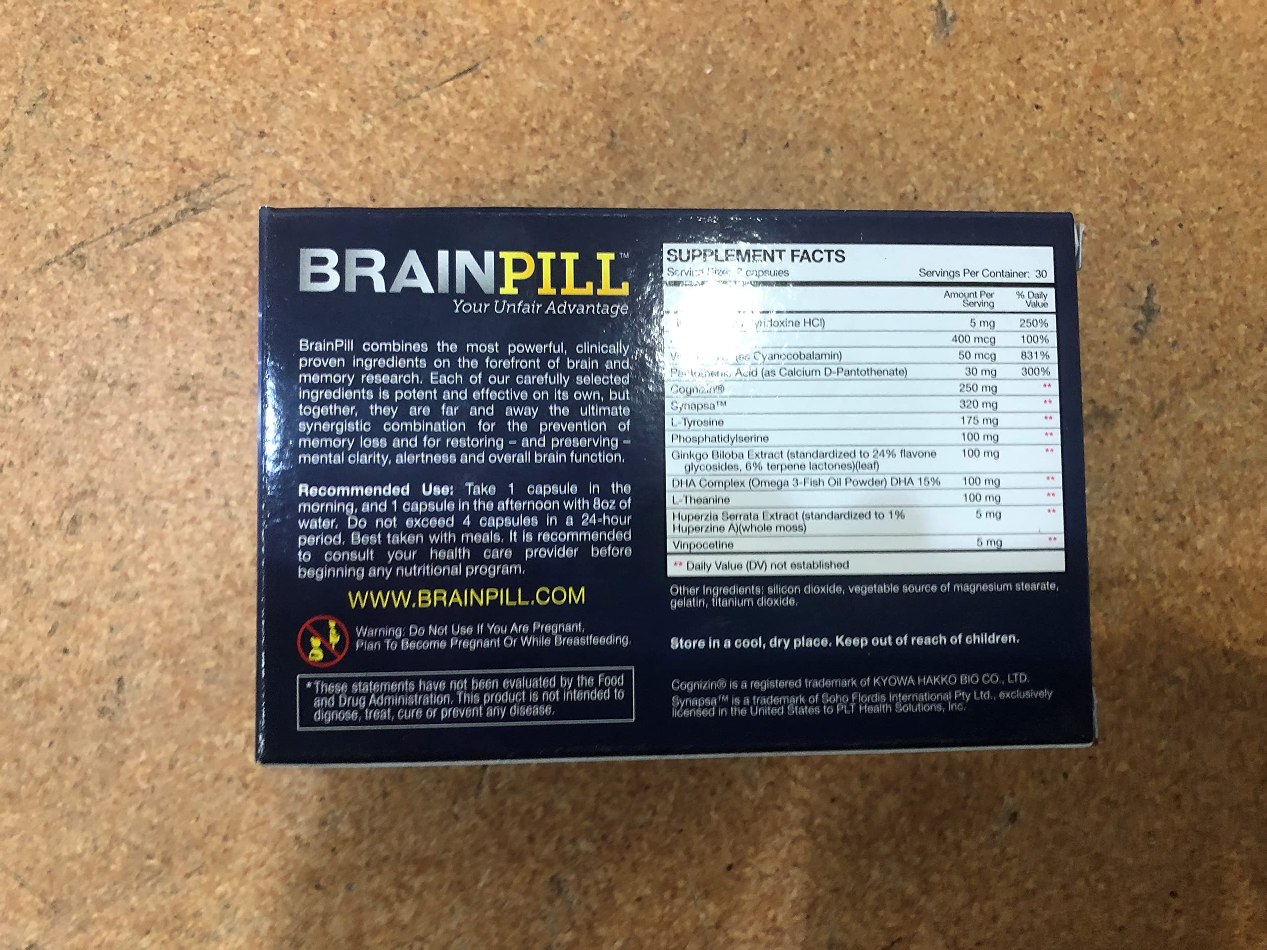 Cognizin and Synapsa brain support