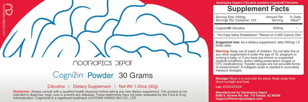 Cognizin Citicoline Powder energy booster