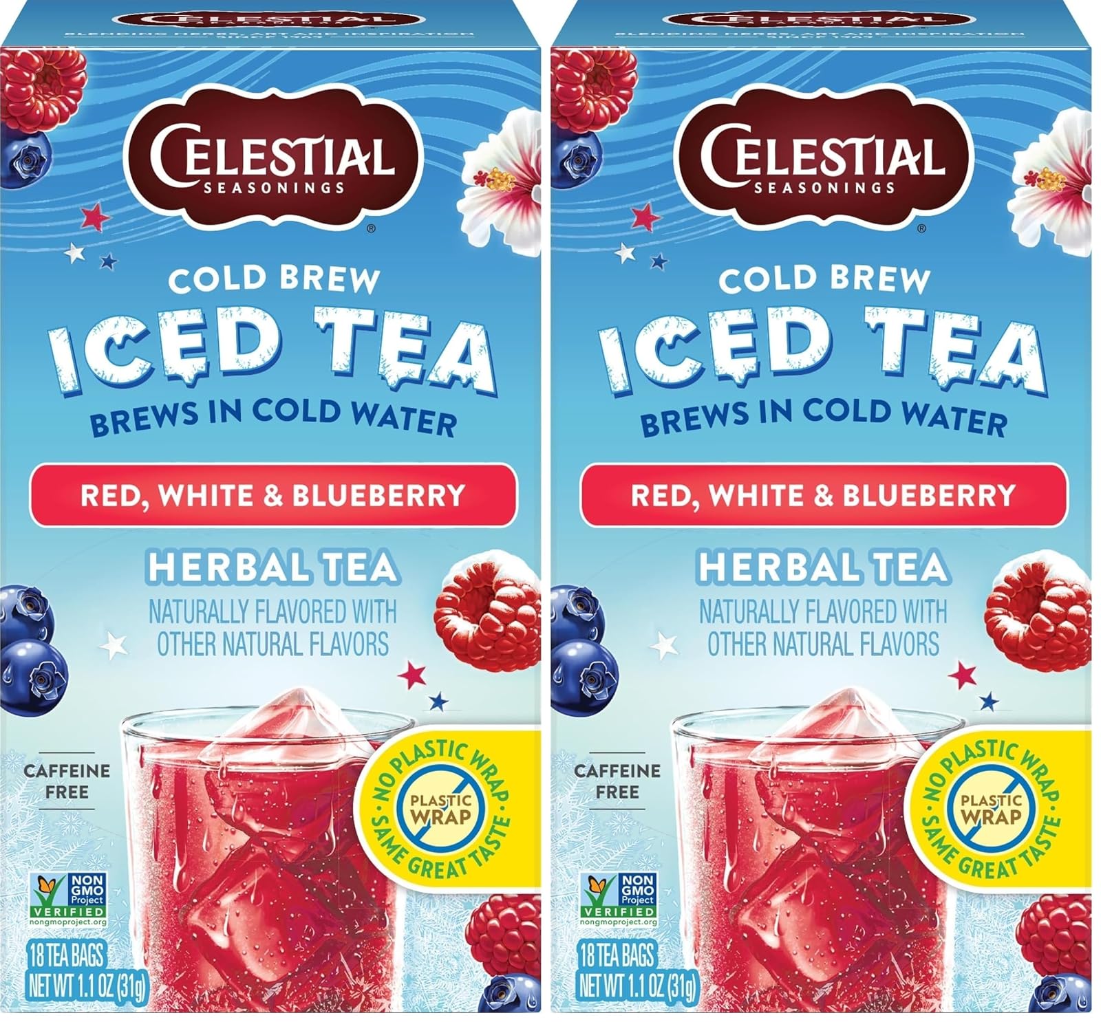 Cold brew herbal tea bags