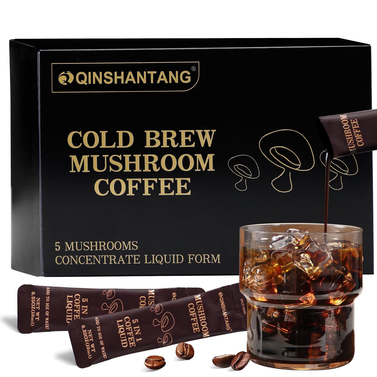 Cold Brew mushroom coffee packets