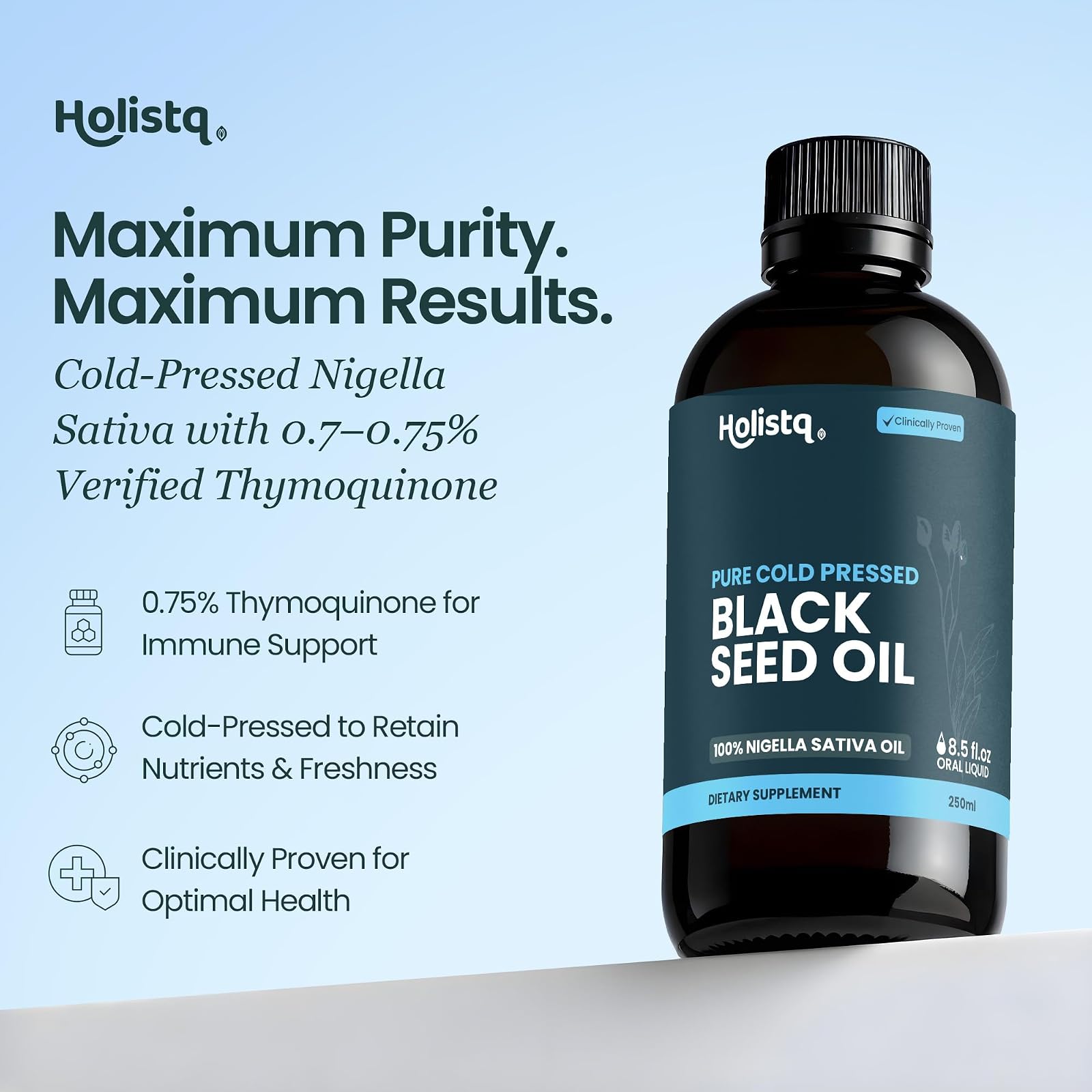 cold pressed black seed oil 250 mL