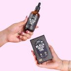 Cold pressed black seed oil bottle