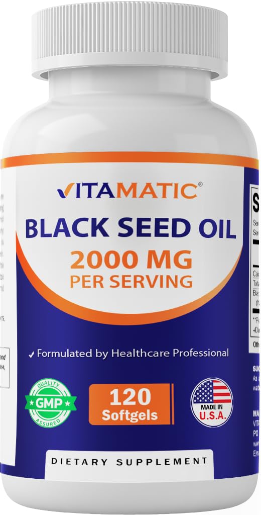 Cold-pressed black seed oil capsules