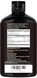 cold pressed black seed oil extract