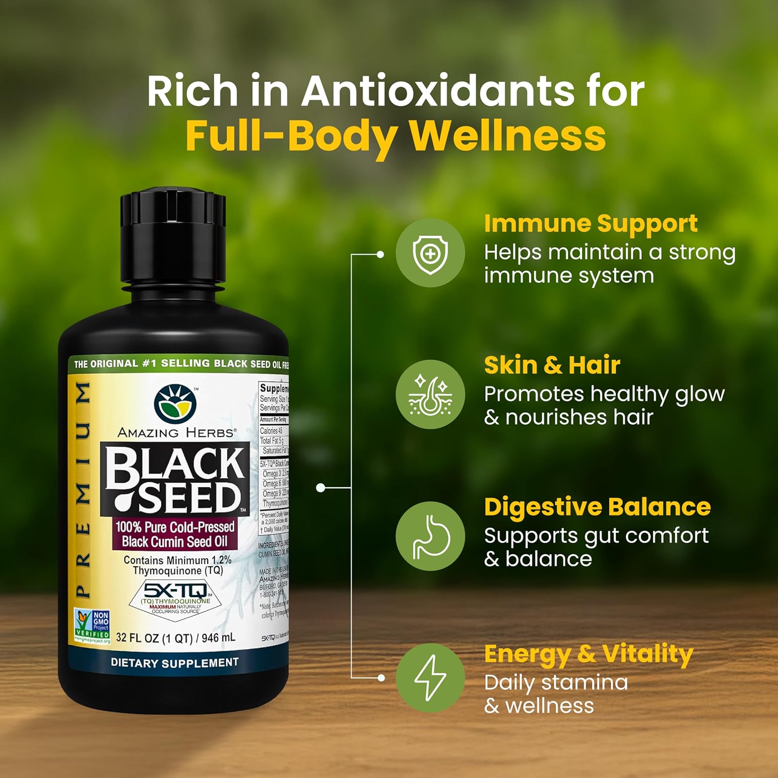cold-pressed black seed oil extract