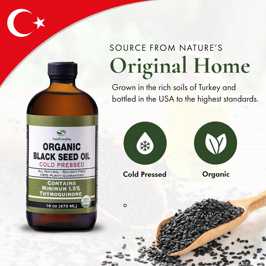 cold-pressed black seed oil extract