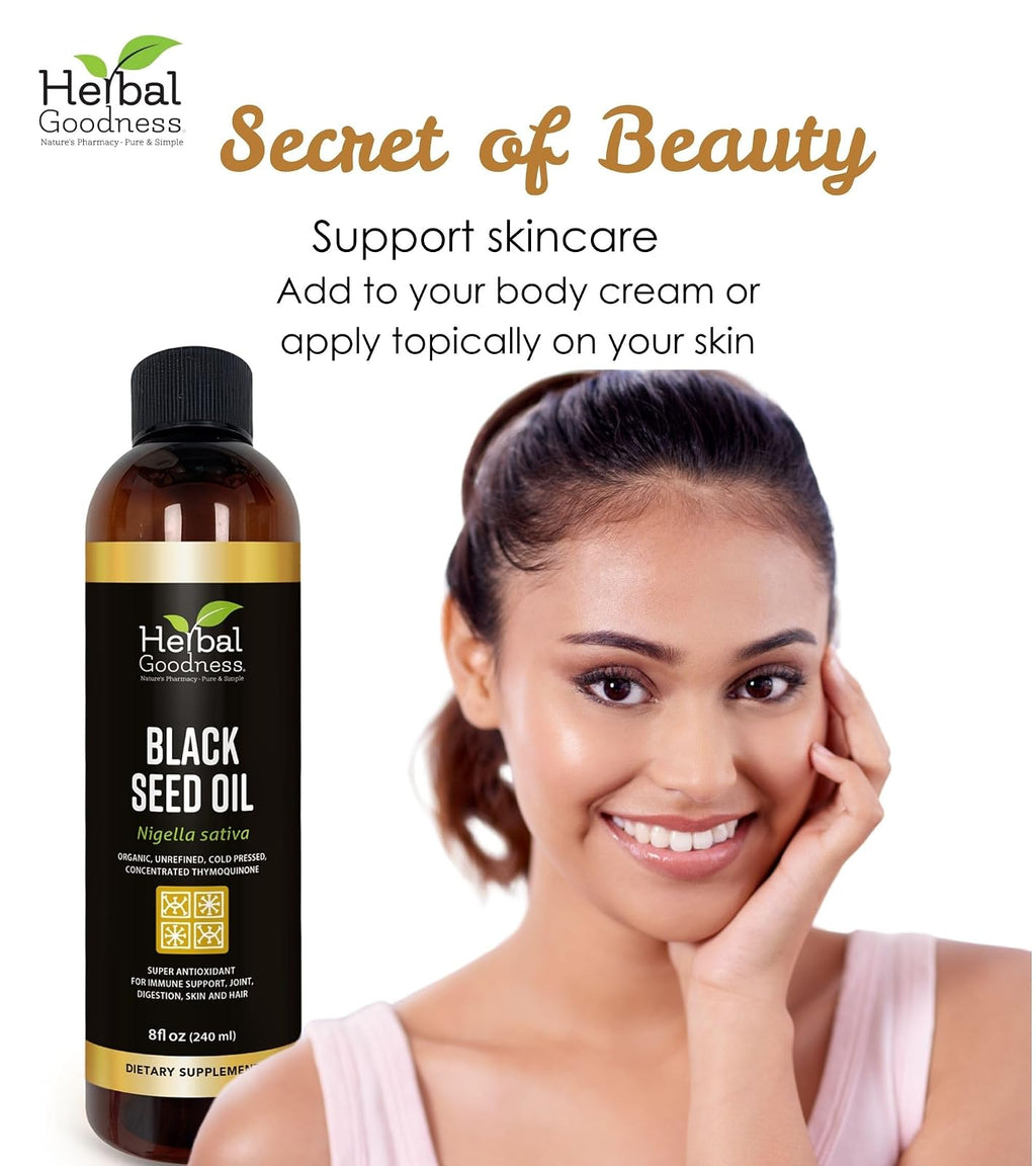 Cold pressed black seed oil for health